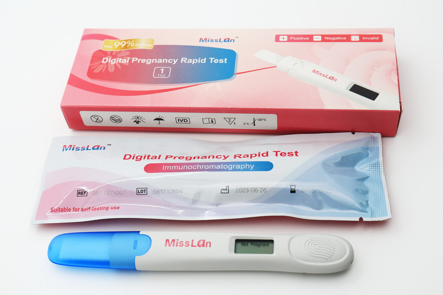 MDSAP Digital hCG Test Kit Digital Pregnancy Quick Test At Home Early ...